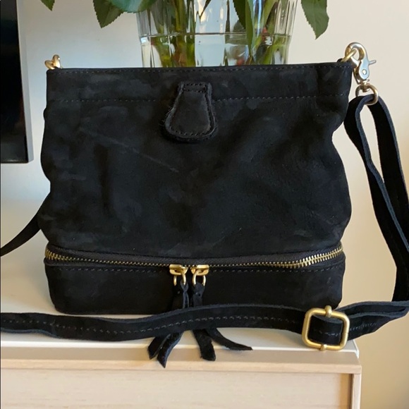 Miss Albright | Bags | Miss Albright Genuine Suede Crossbody Bag | Poshmark
